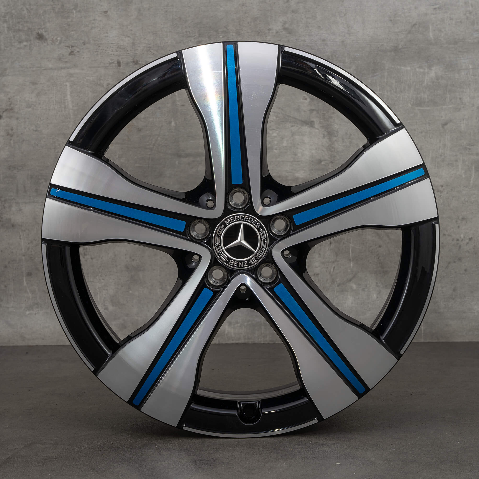 Mercedes Benz EQA H243 EQB X243 19 inch velg A2434011500 zwart glanzend