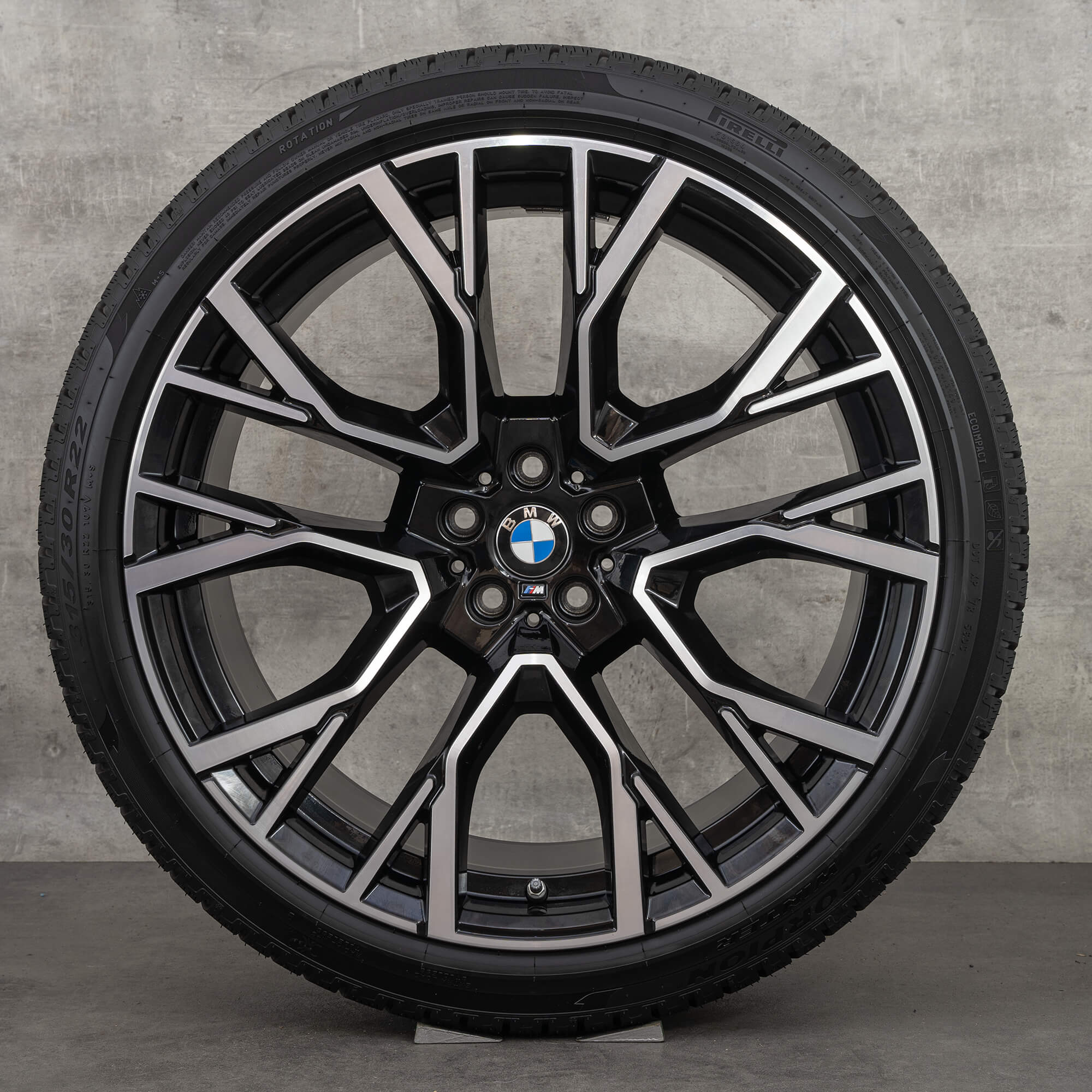 BMW 21 22 tum X5M X6M F95 F96 styling 809 kompletta vinterhjul 8090796 ...