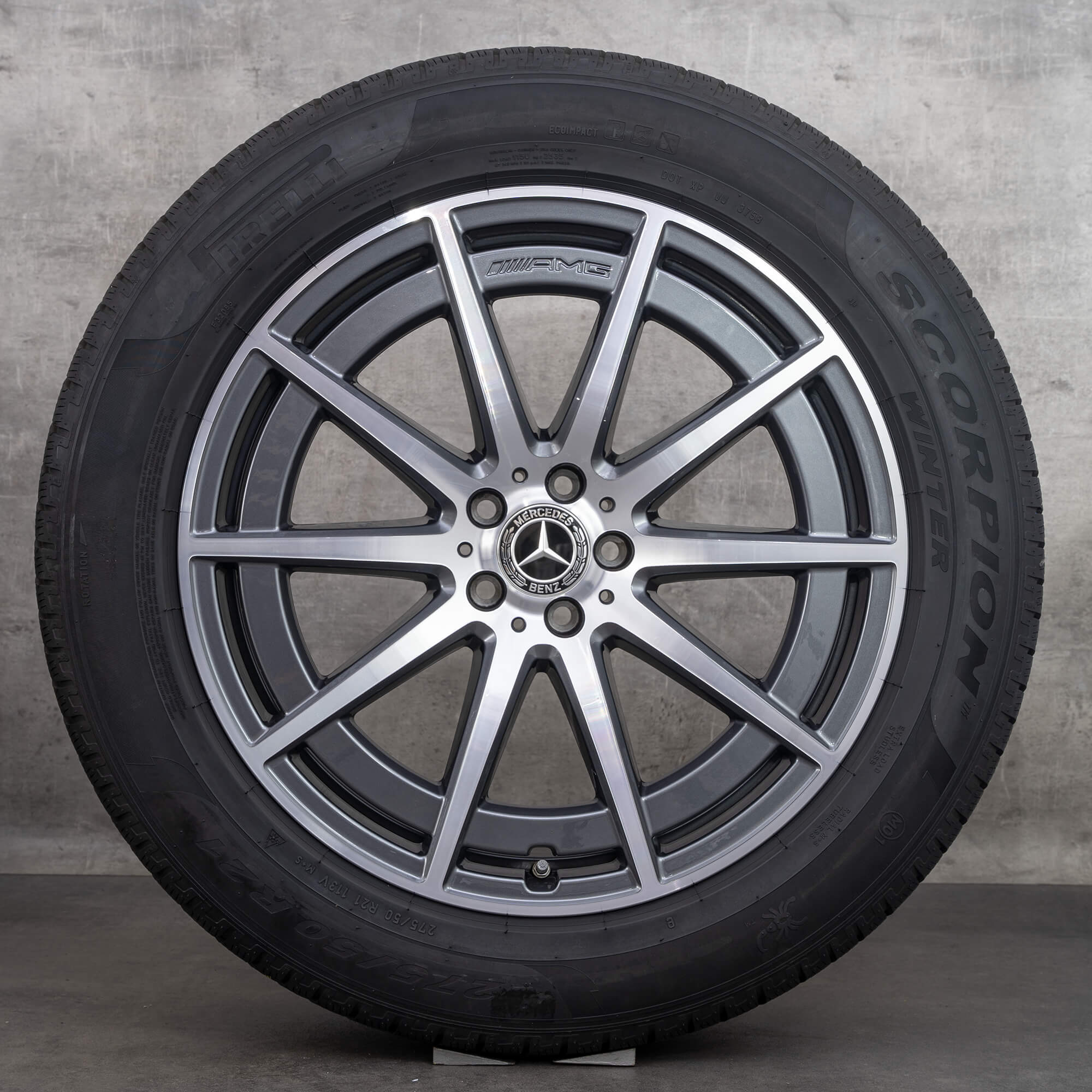 AMG 21 Zoll Mercedes Benz Felgen GLS 63 X167 Winterreifen Winterräder ...