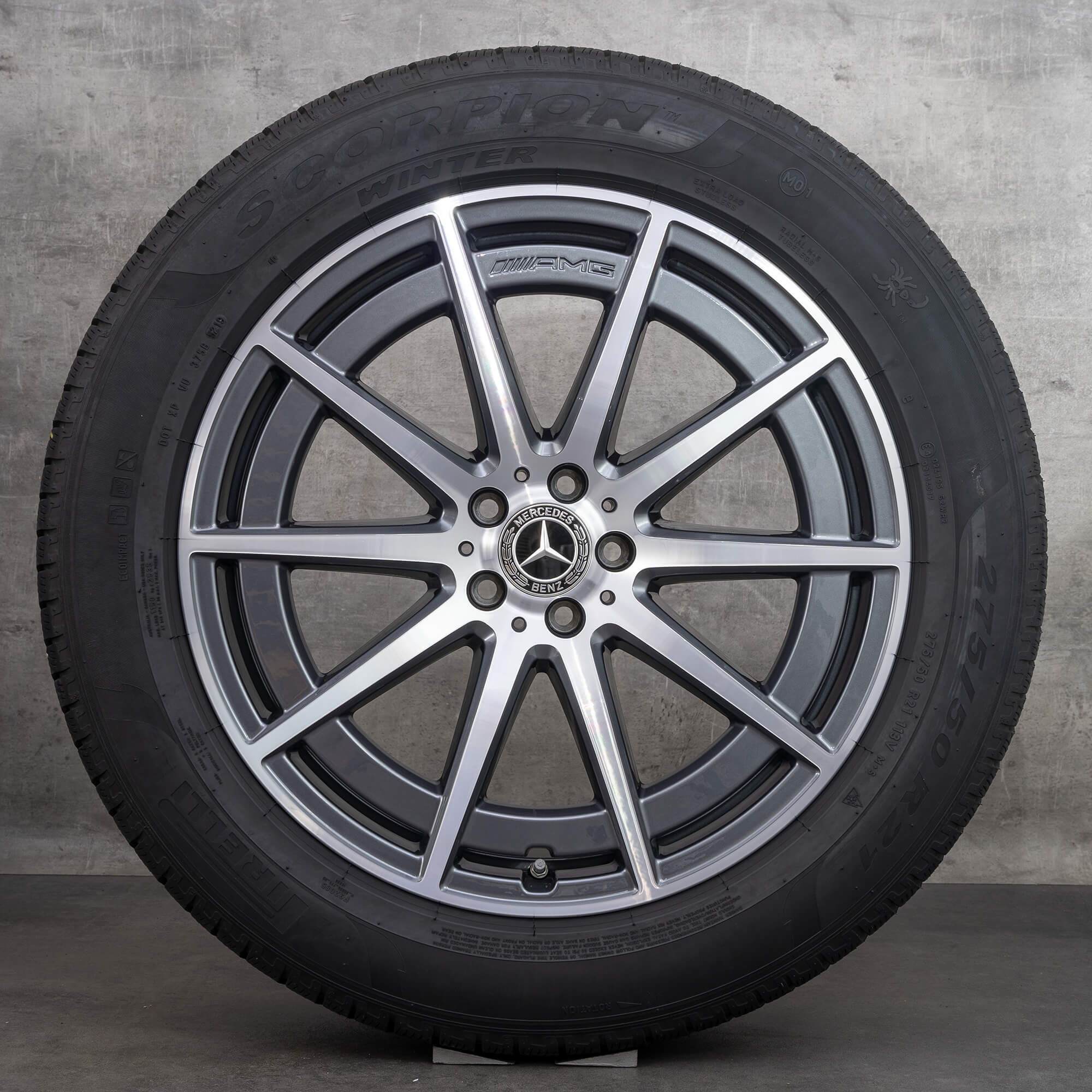 AMG 21 Zoll Mercedes Benz Felgen GLS 63 X167 Winterreifen Winterräder ...