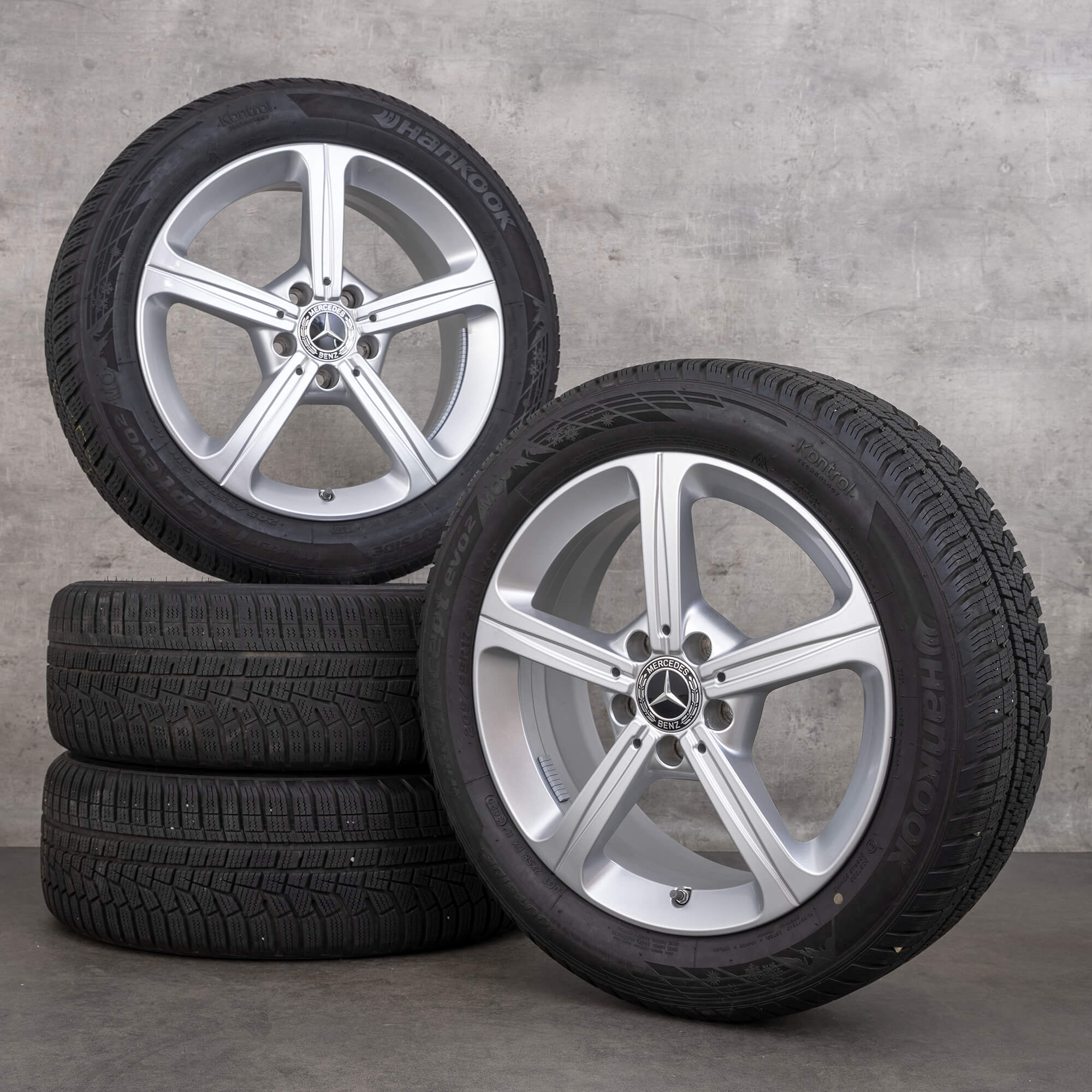 Mercedes Benz 17 Zoll Felgen A Klasse W177 CLA W118 Winterreifen Mercedes Benz 17 Zoll Felgen A Klasse W177 CLA W118 Winterreifen