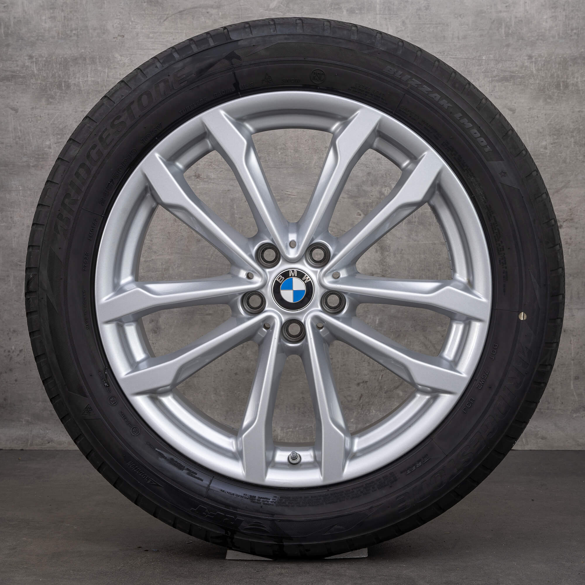 Jantes BMW 19 pouces X3 G01 X4 G02 style 691 roues hiver complètes 6877325