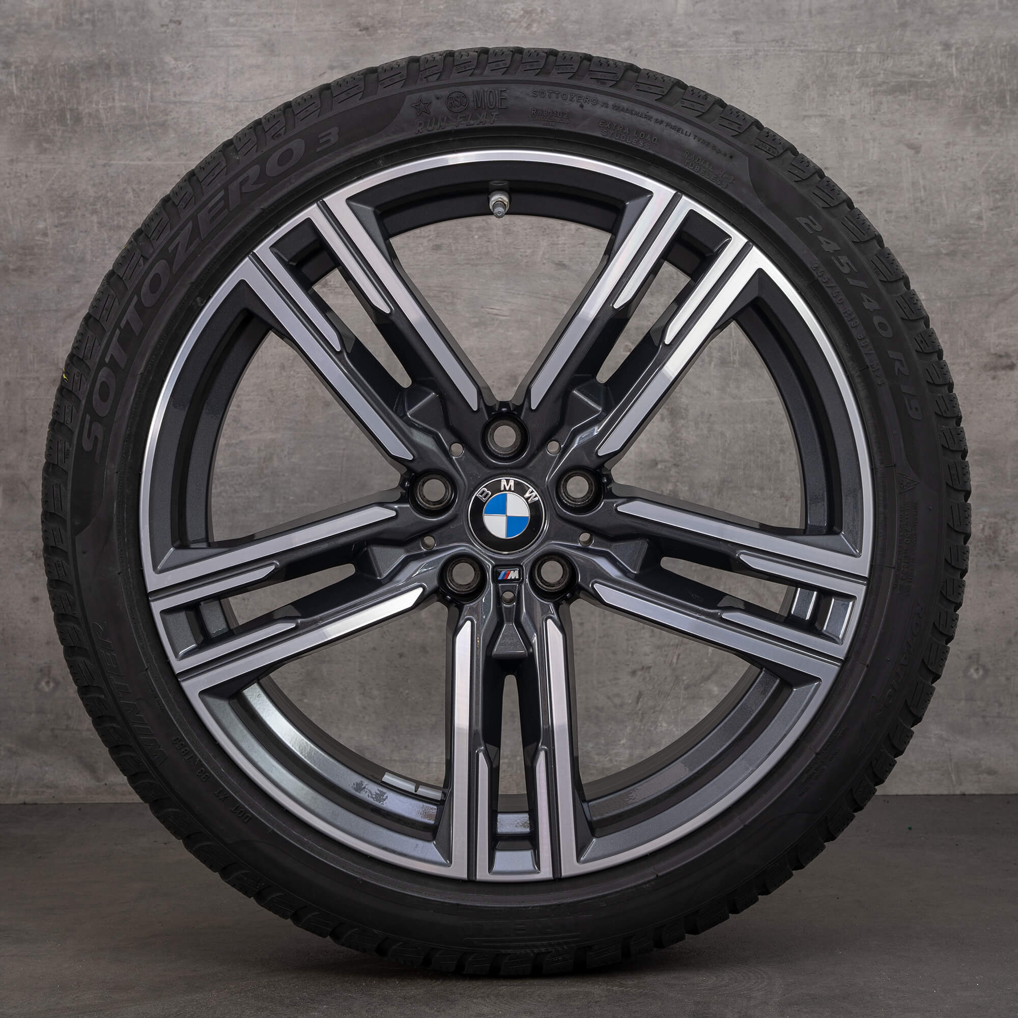 BMW 19 inch rims 8 series G14 G15 G16 winter tires wheels 727M 6.5 mm