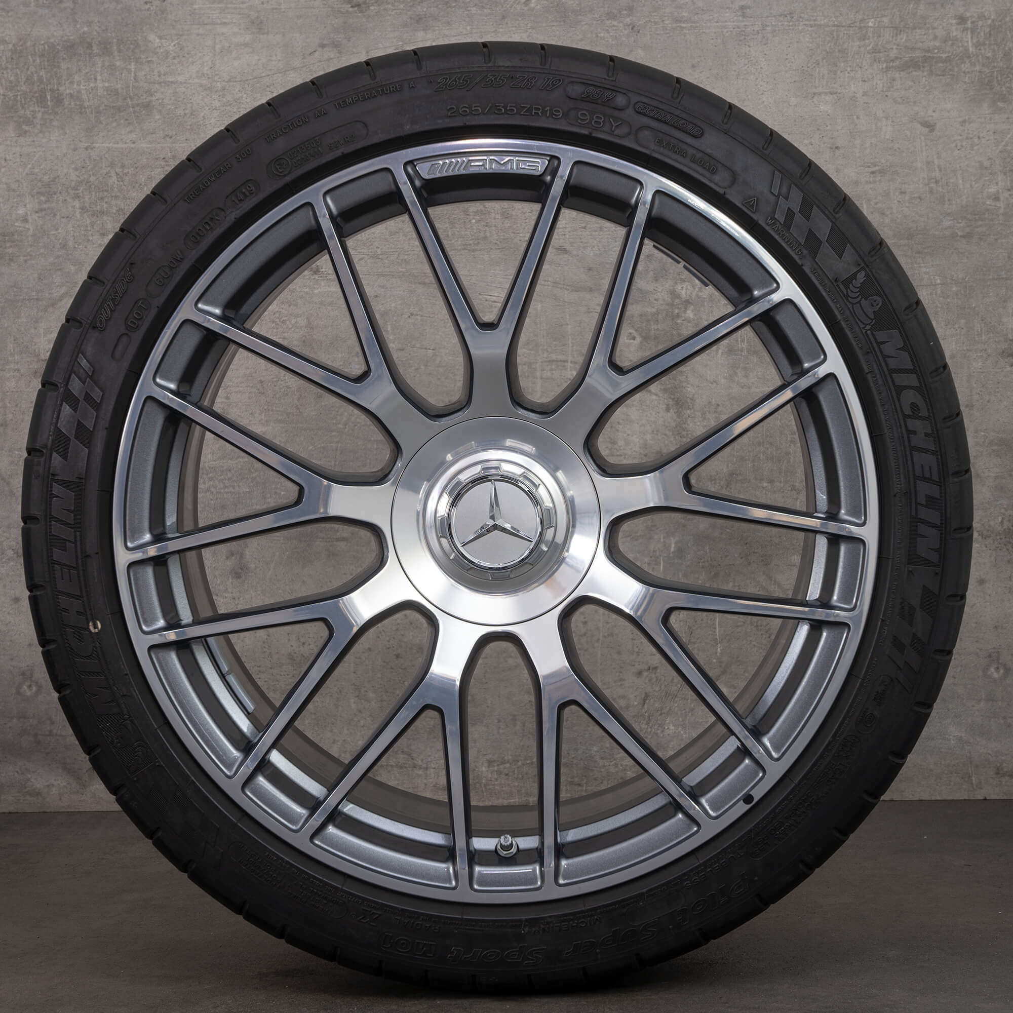 AMG Mercedes Benz sommerfelger C63 S W205 S205 19-tommers felger sommerdekk