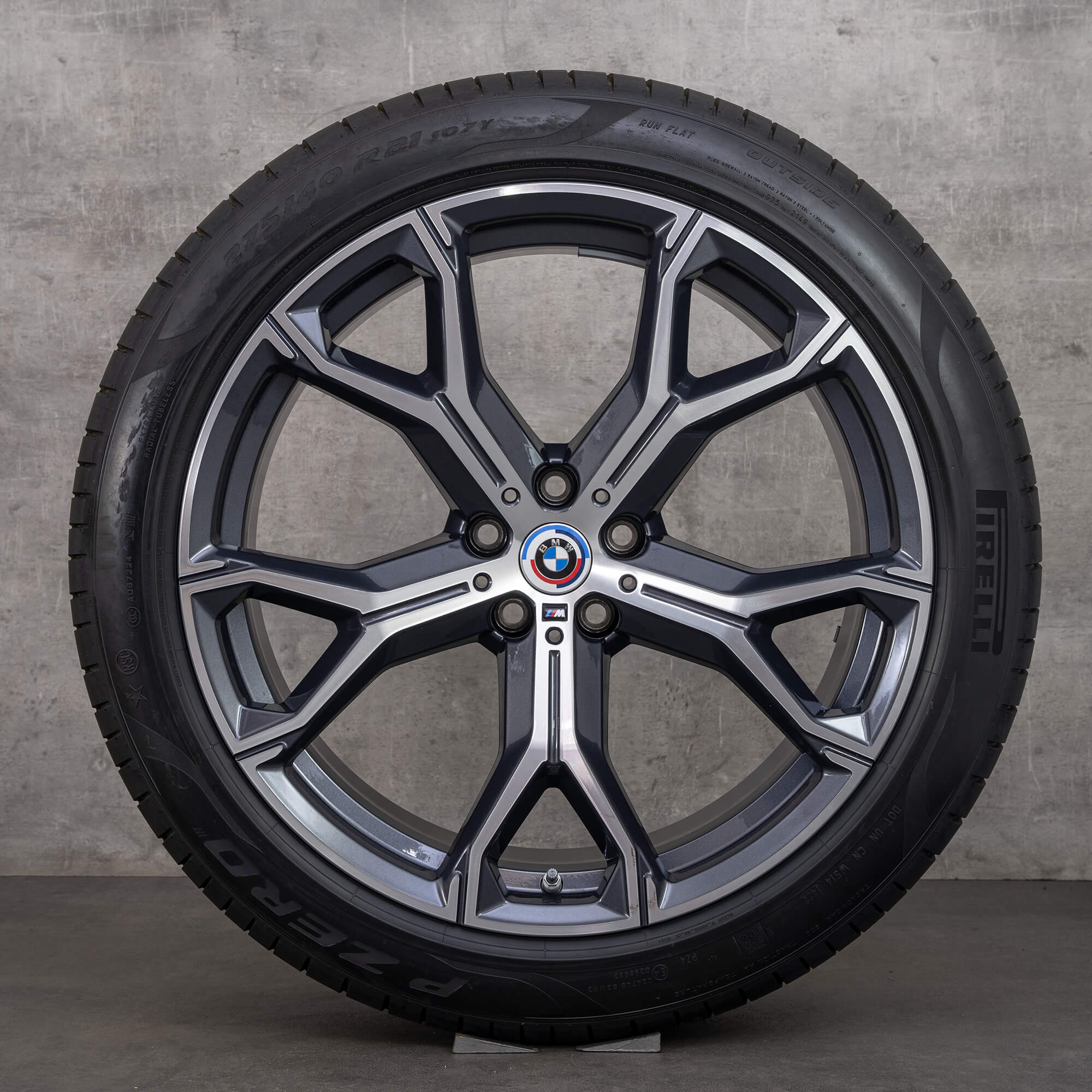 BMW X5 G05 741 M summer wheels 21 inch tires rims 8071998 8071999