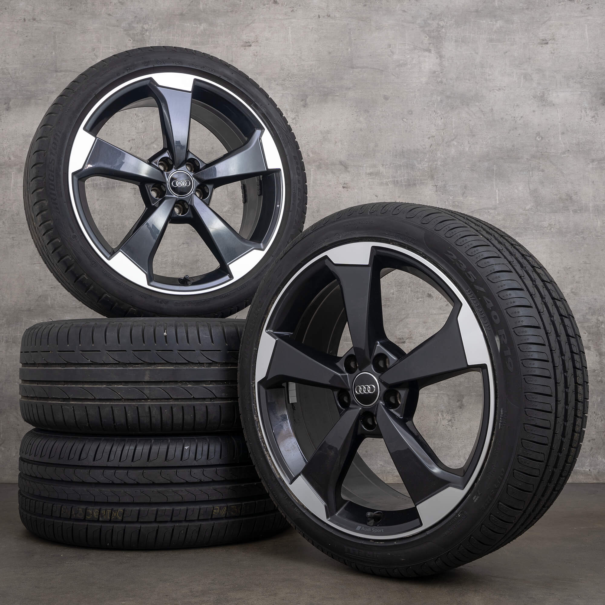 Audi Q2 SQ2 summer tires wheels 19 inch rims Rotor II S line 81A601025M