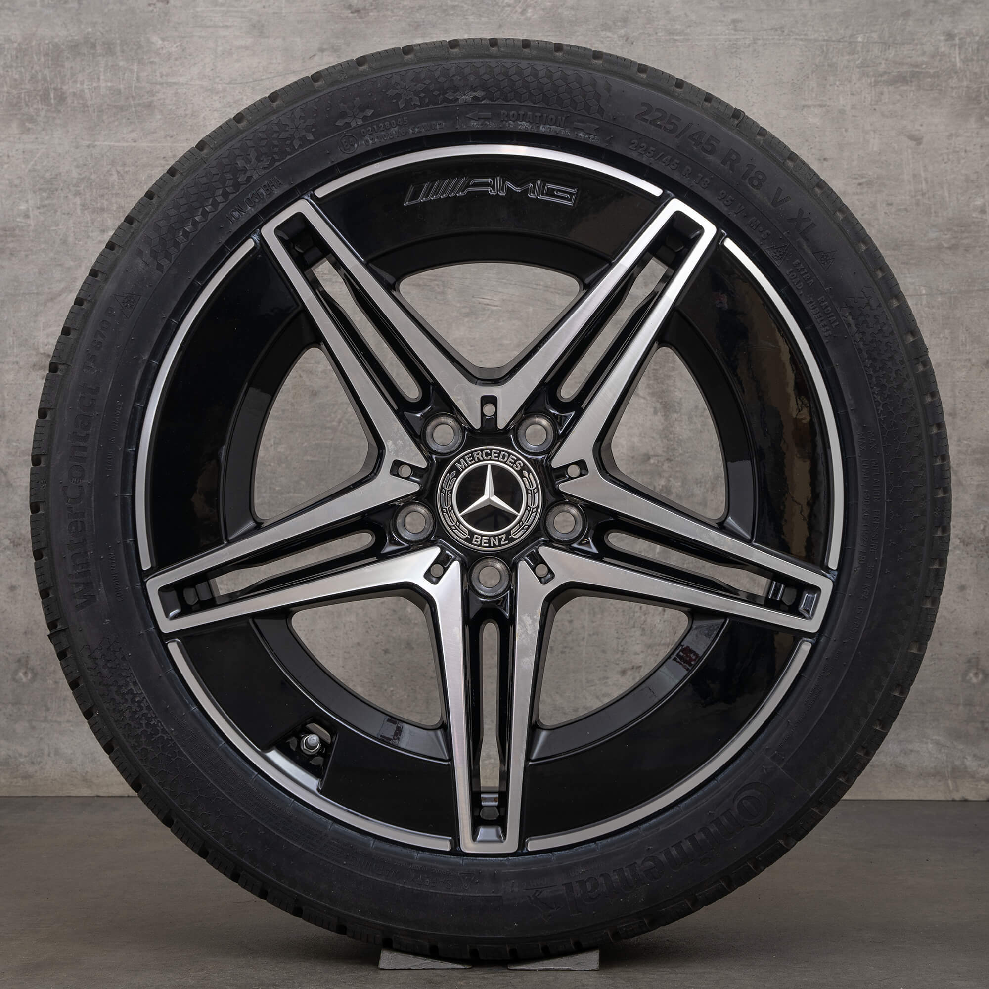 AMG Mercedes Benz C-Klasse Hybrid W206 S206 C300e vinterhjul 18-tommers ...