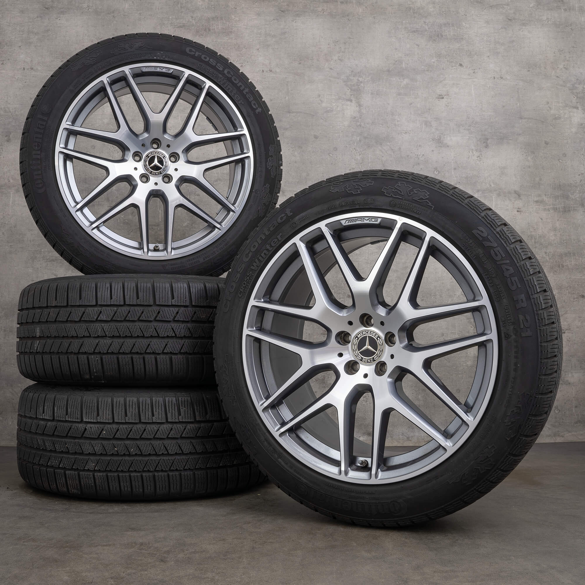 AMG Mercedes Benz GLS GLS63 W166 X166 winter wheels tires 21 inch rims