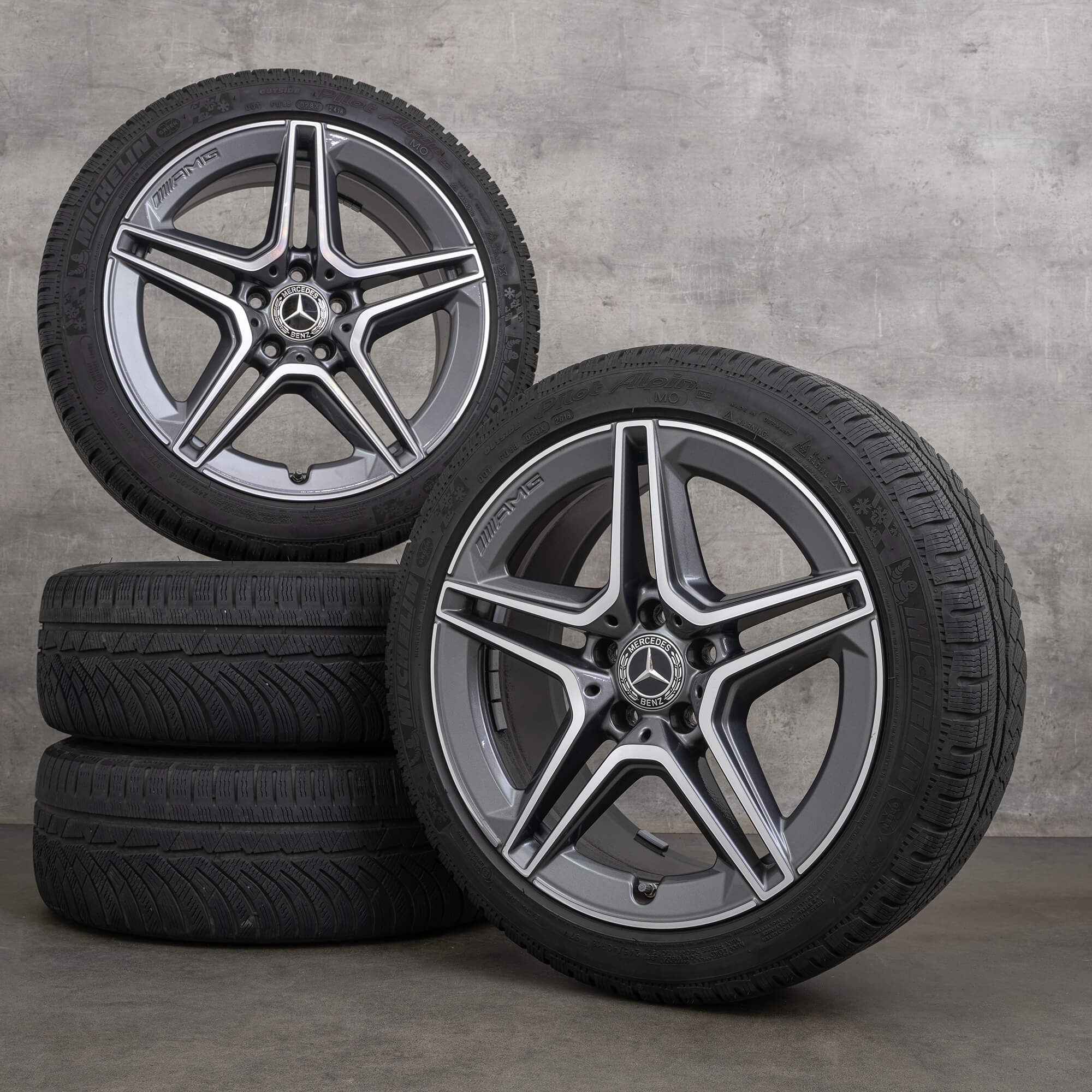 AMG Mercedes Benz C-Class C43 C450 W205 winter wheels tires 18 inch rims