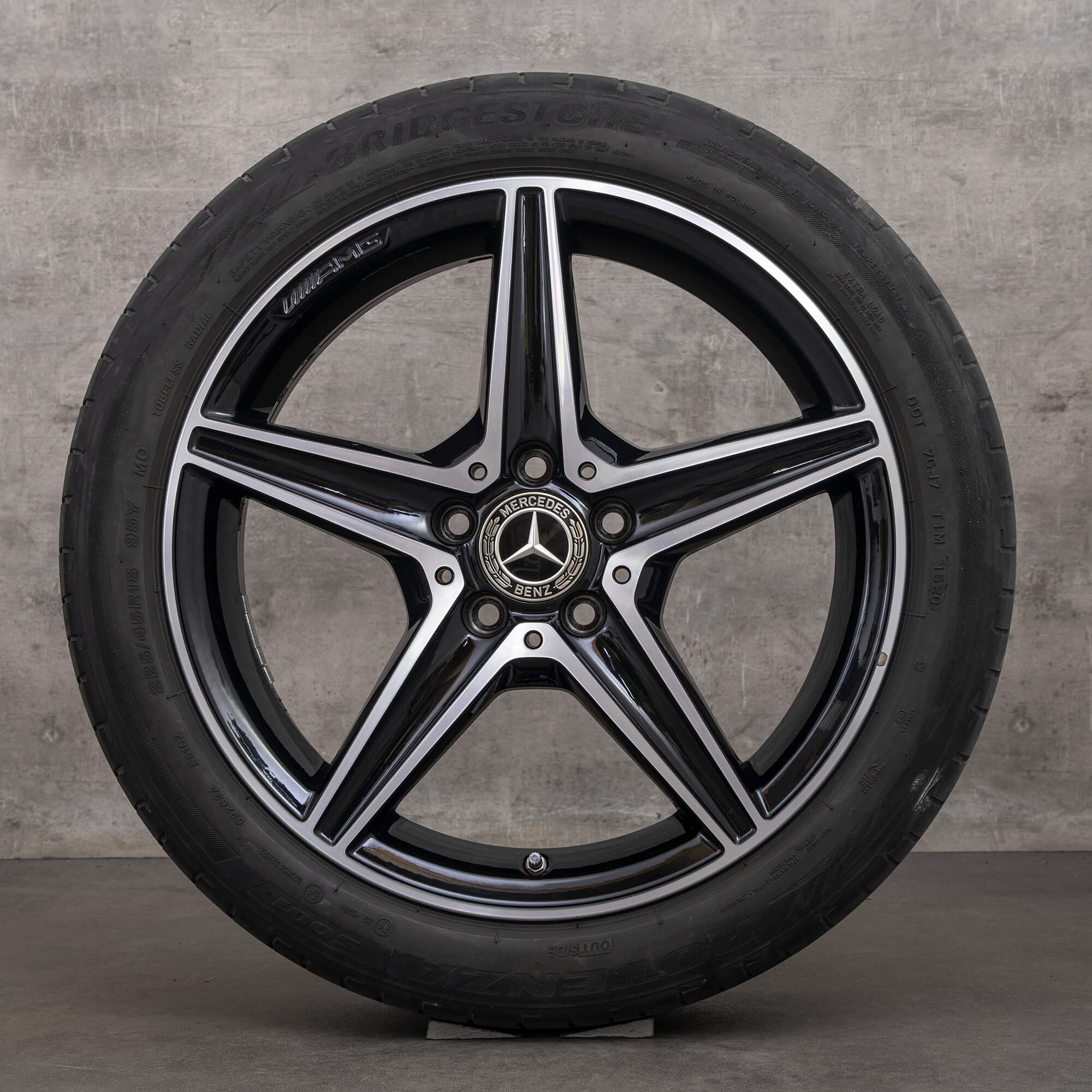 AMG Mercedes Benz C-Class W205 summer OEM wheels 18 inch rims