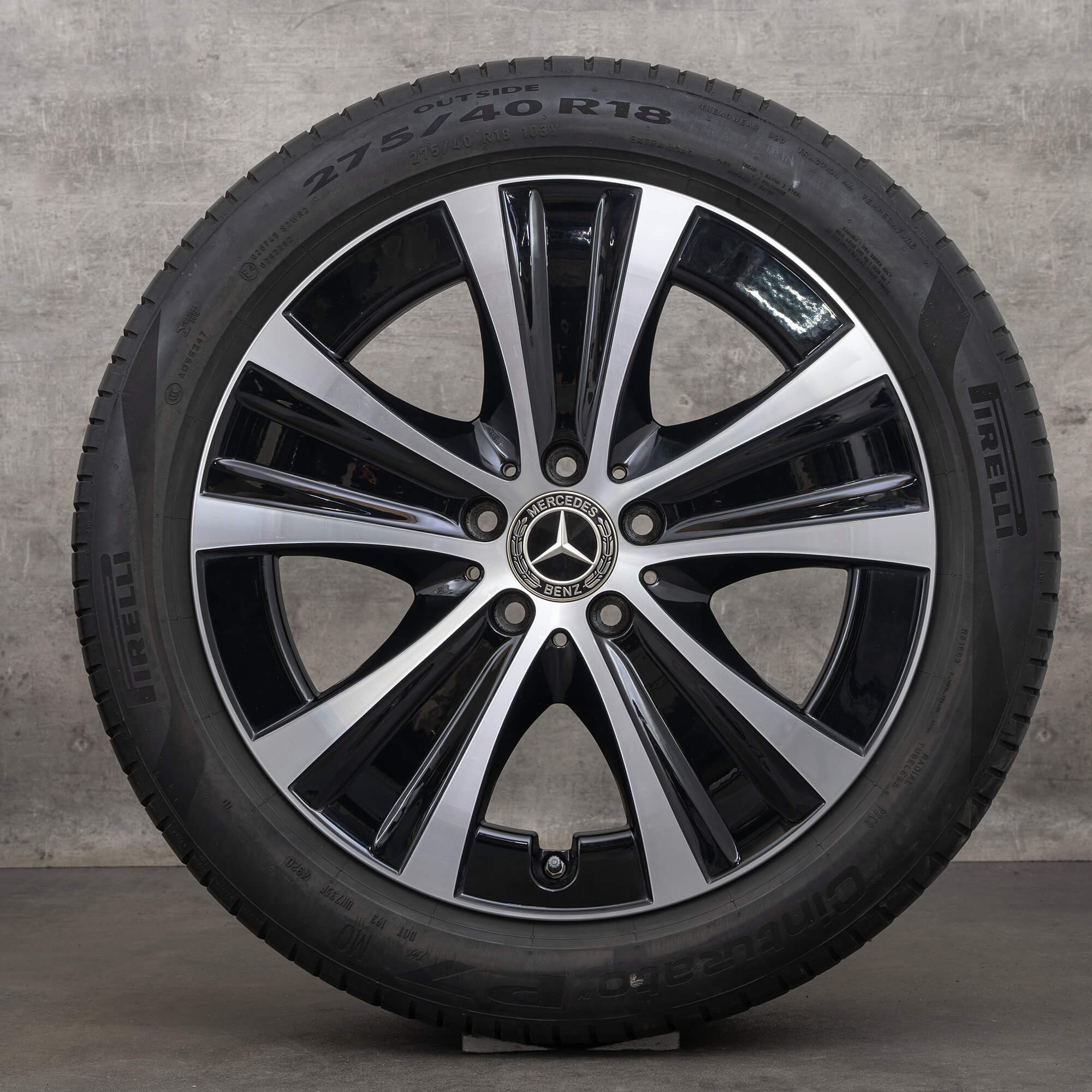 Mercedes E-Class W213 S213 E300de E300e yaz jantları 18 inç lastikleri