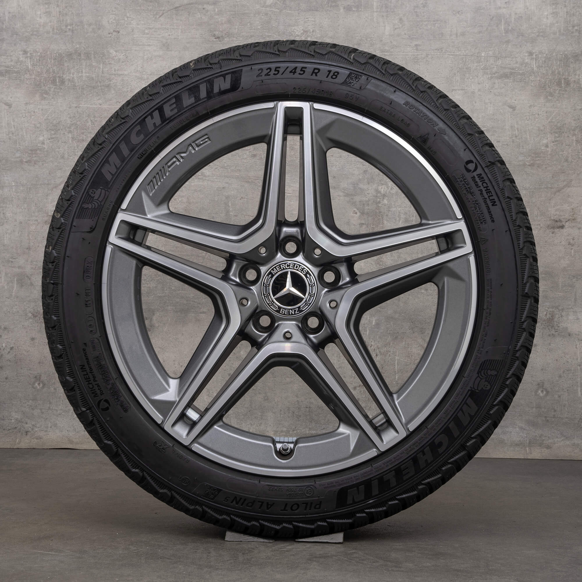 AMG Mercedes Benz C Class W205 C43 C450 Sport winter wheels 18 inch tires