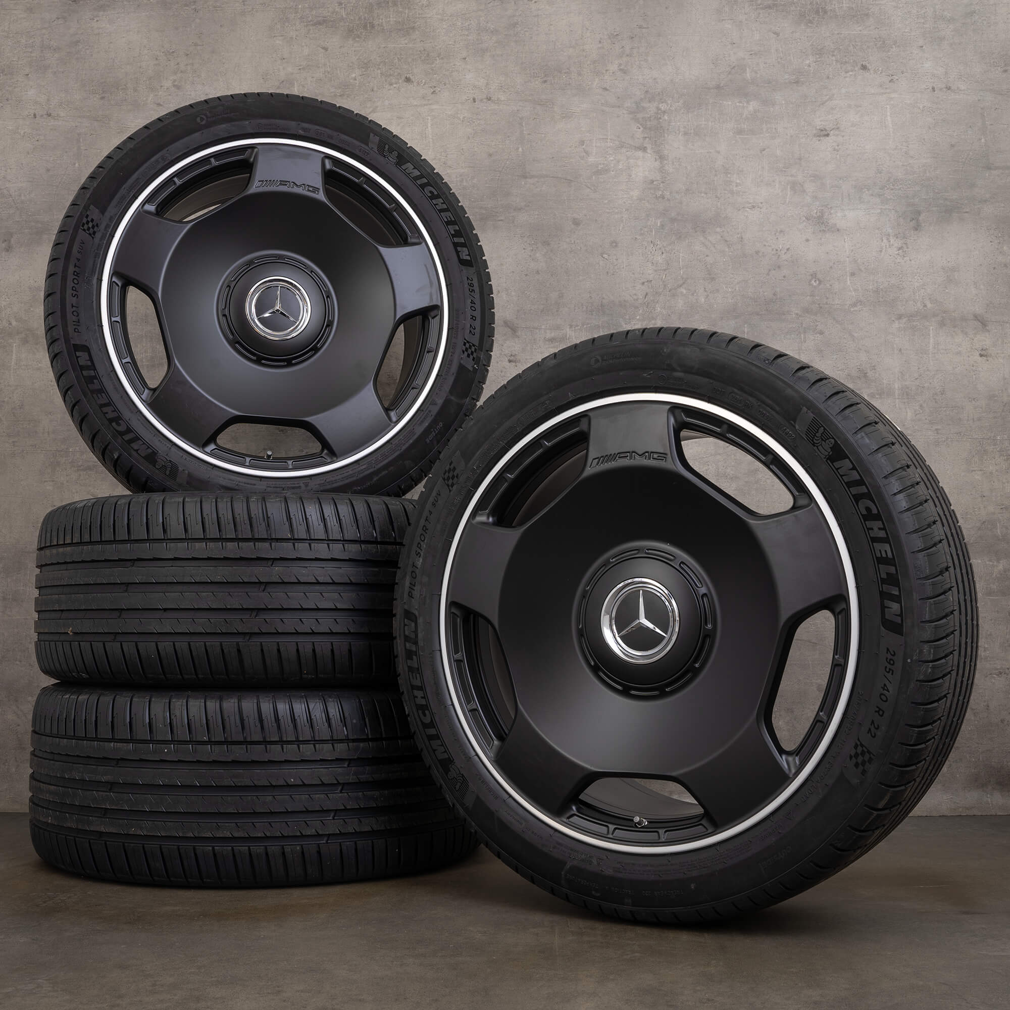 Llantas originales AMG Mercedes W463 G63 de 22 pulgadas con neumáticos ...