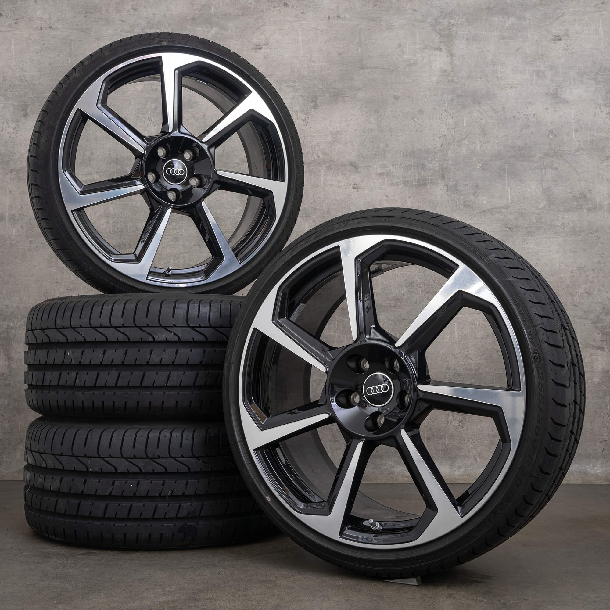 Audi 20 inch TTRS 8S rotor summer wheels rims tires 8S0601025AF aluminum