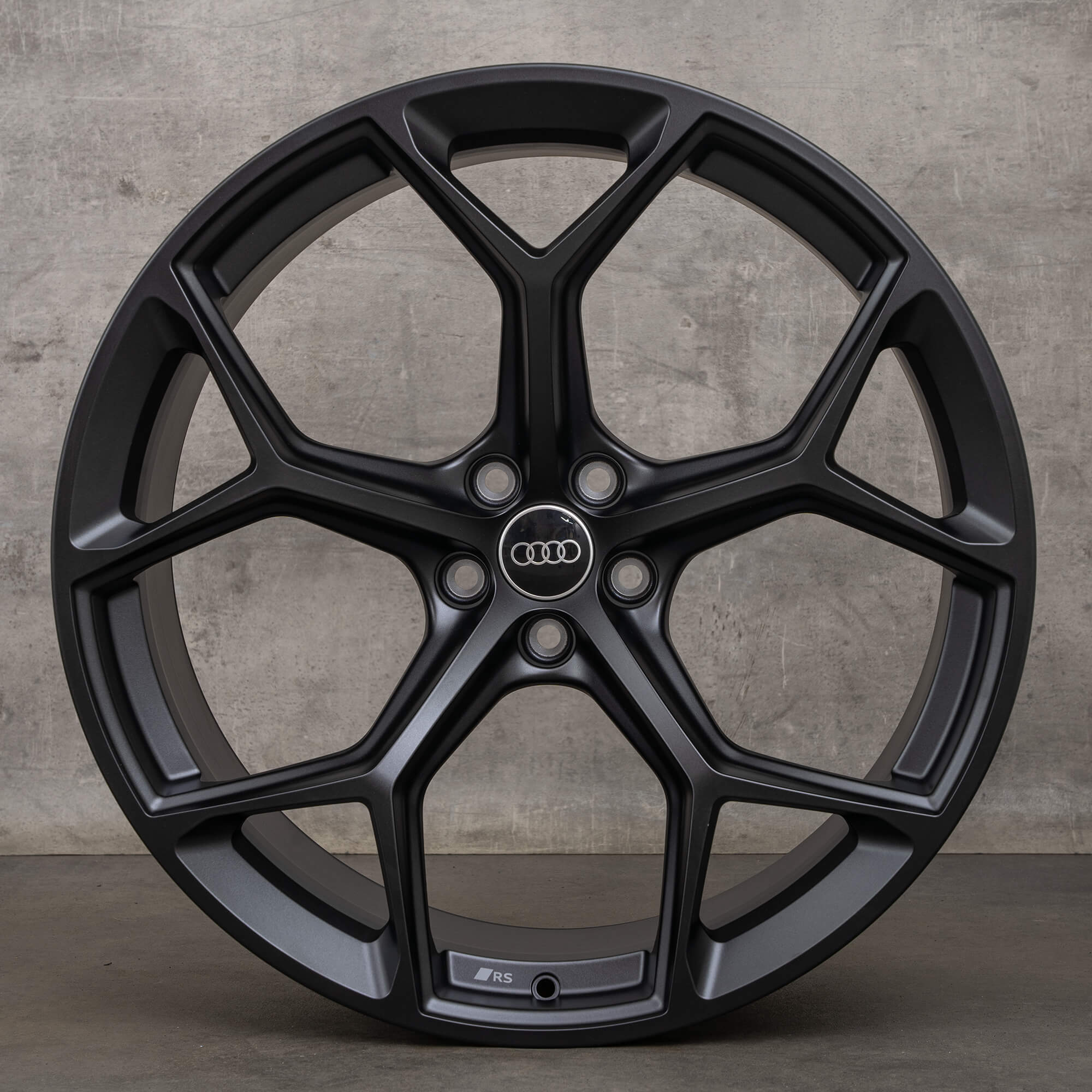 Audi RS6 RS7 4K C8 22 Zoll Felgen 4K0601025BM 5-Y-Speichen schwarz matt NEU