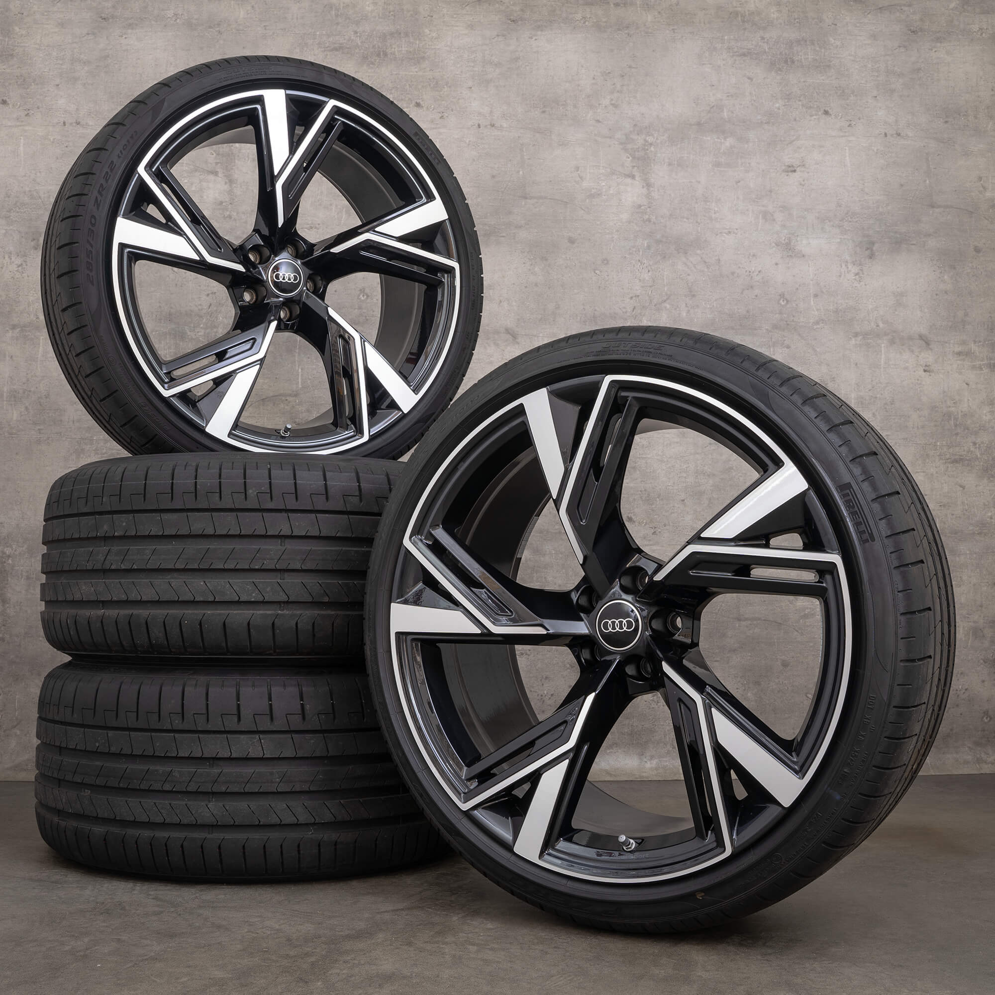 Audi RS6 RS7 4K C8 summer wheels 22 inch rims tires 4K0601025DH NEW