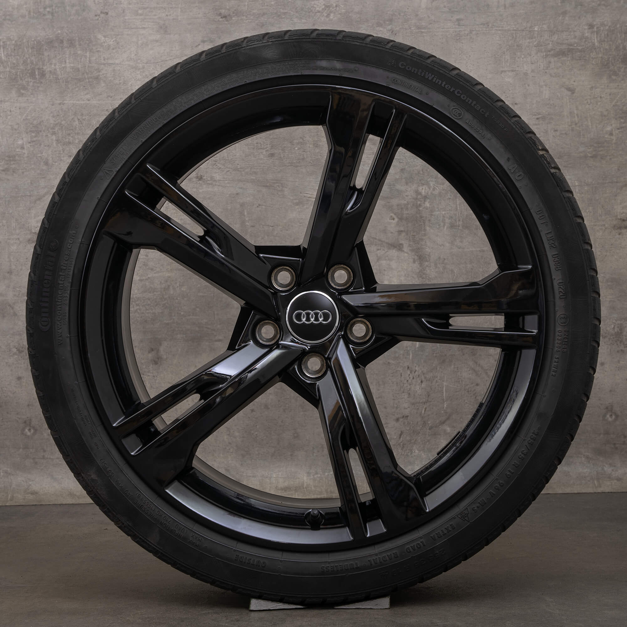 Original Audi A5 S5 F5 19 inch rims winter wheels tires Ramus Black