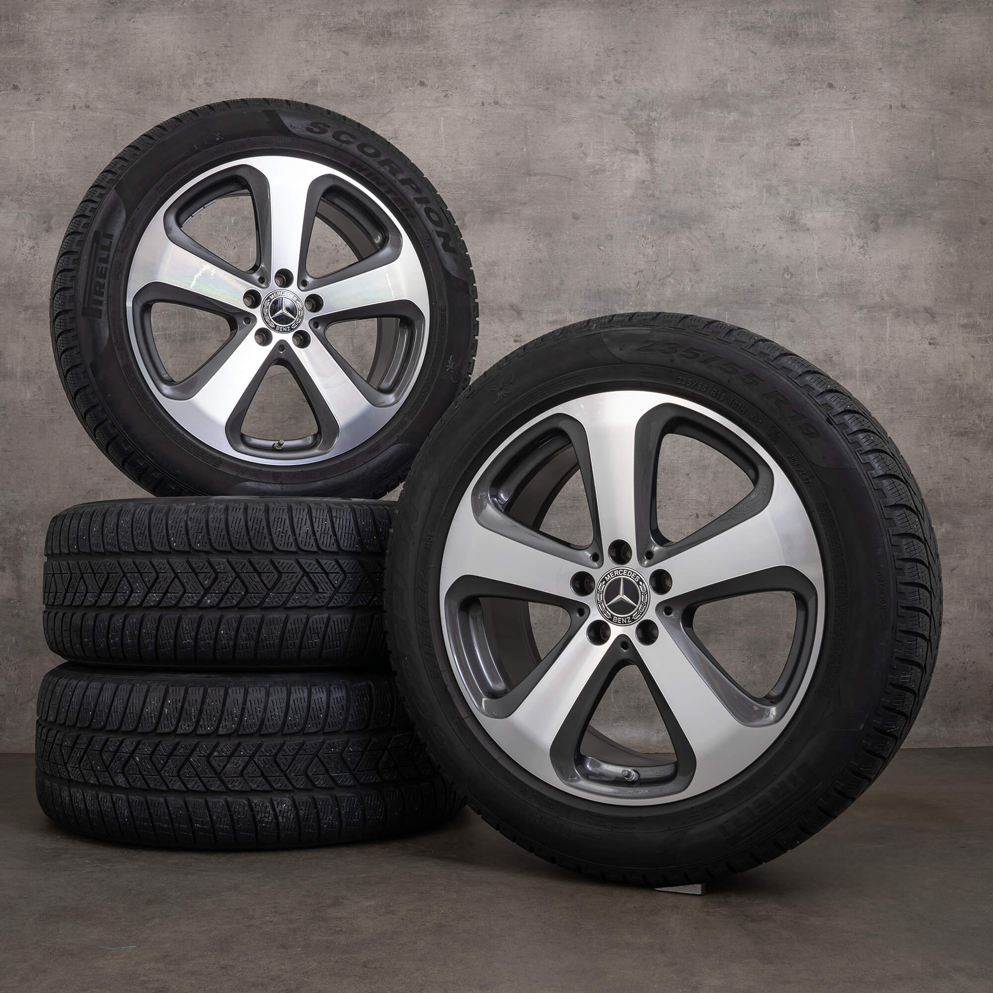 Originální Mercedes Benz GLC X253 C253 19 palcové zimni disky kol ...